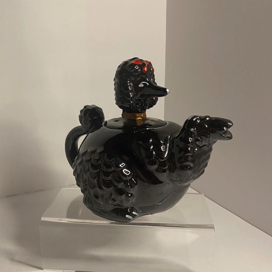 Vintage New Old Stock EPP & Co Made in Japan Black Poodle Teapot 1950s ...