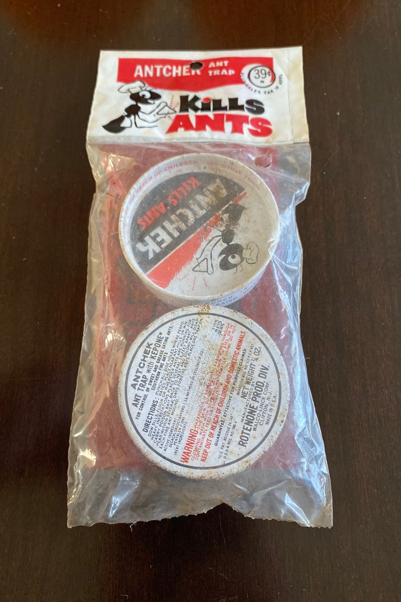 Vintage Package of Two Antcheck Brand Ant Traps Prop - Etsy