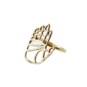 Palma Ring // Hand Ring, Palmistry Ring, Hand Amulet - Etsy