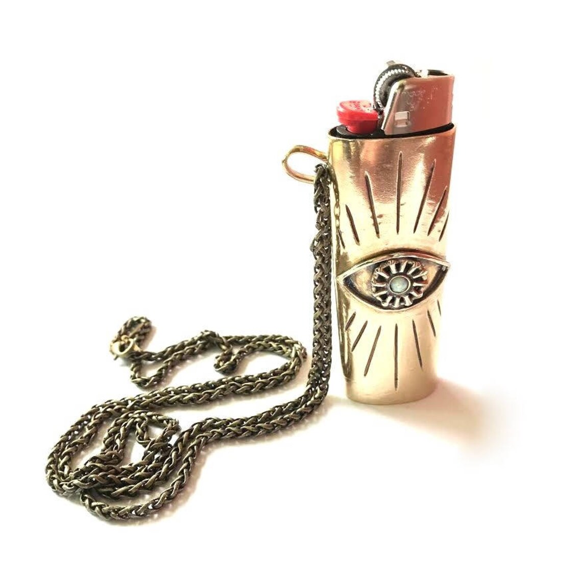 Evil Eye Lighter Case Necklace // All Seeing Eye Lighter Case | Etsy