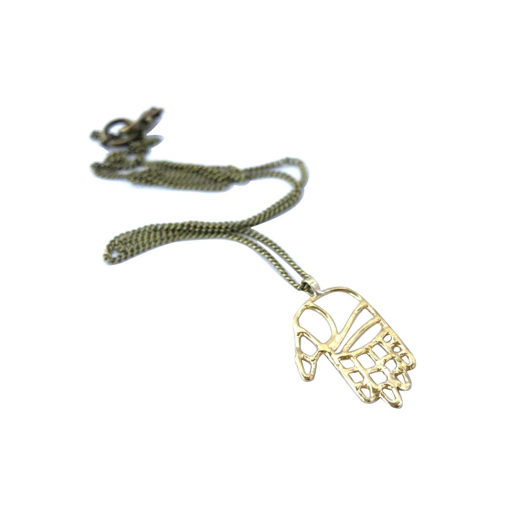 Palma Necklace // Hand Necklace, Palm Necklace, Open Hand Necklace ...