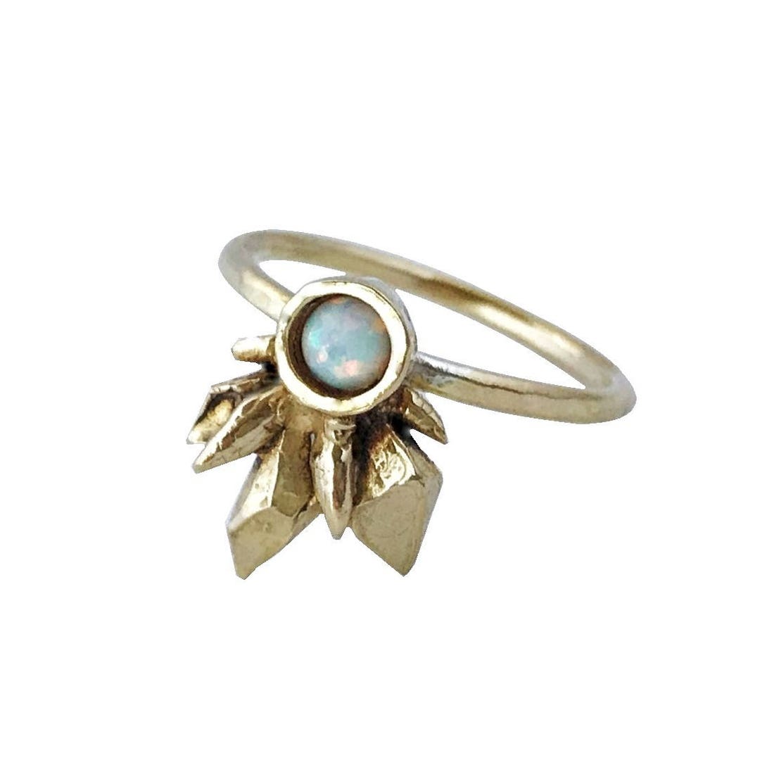 Opal Thea Ring // Opal Crystal Cluster Ring - Etsy