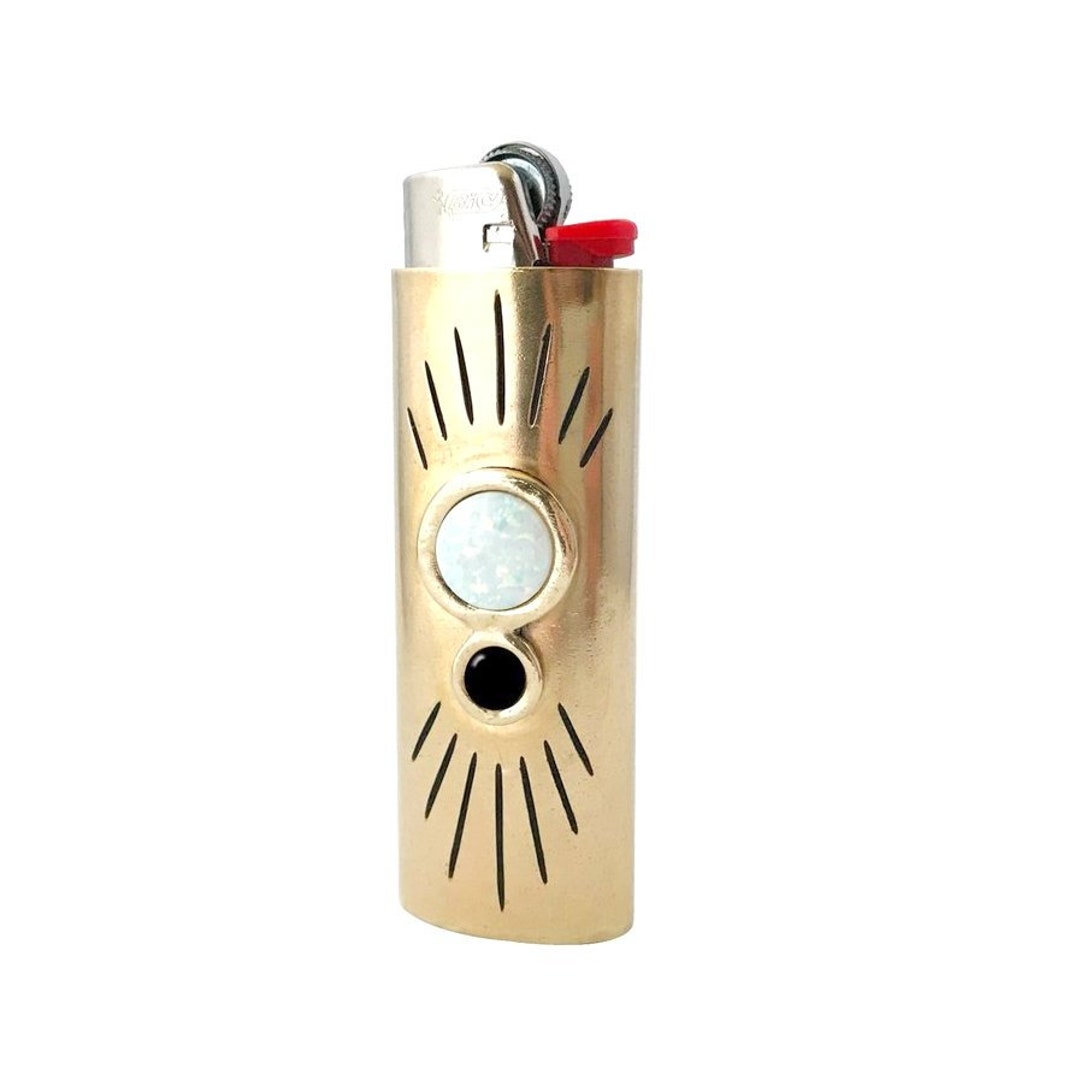 Orbit Lighter Case With Large Opal - Etsy