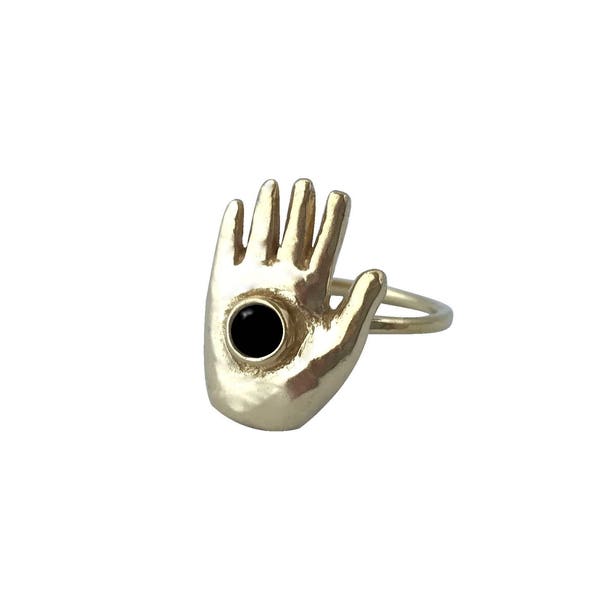 Hand Shaped Ring - Etsy