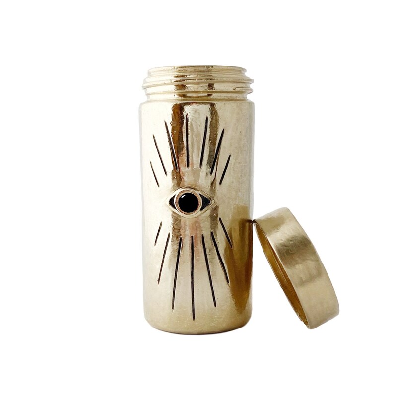 Eye Jar With Black Onyx - Etsy