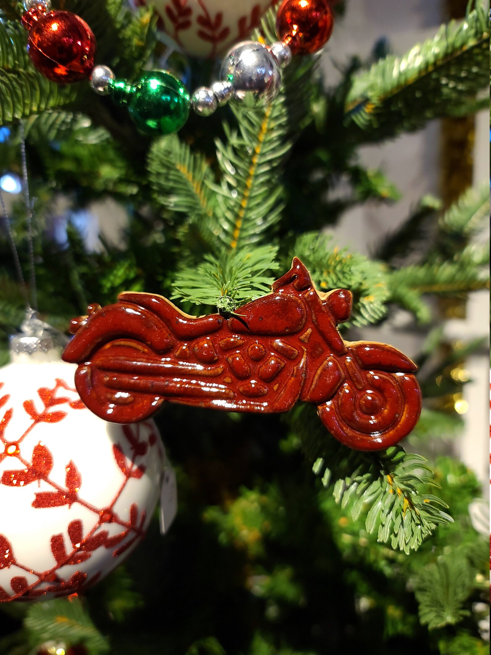 Motorcycle Ornament Harley Davidson Inspired FREE Standard Shipping - Etsy