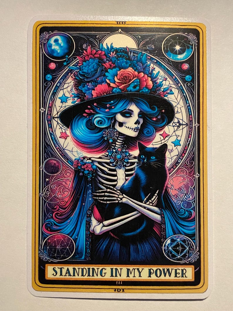 Protecting My Peace Tarot Style Stickers - Etsy