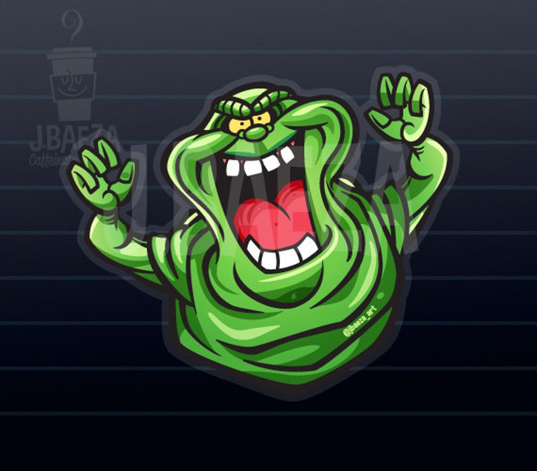 SLIMER Ghostbusters Movie Character Decal Sticker - Etsy