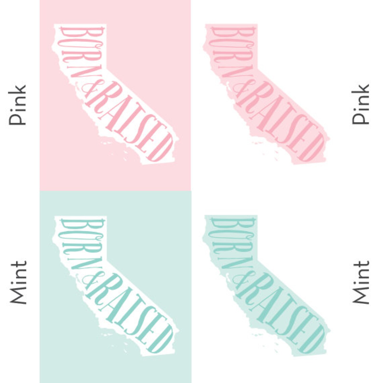 INSTANT DOWNLOAD Printable California Born & Raised Print - Etsy