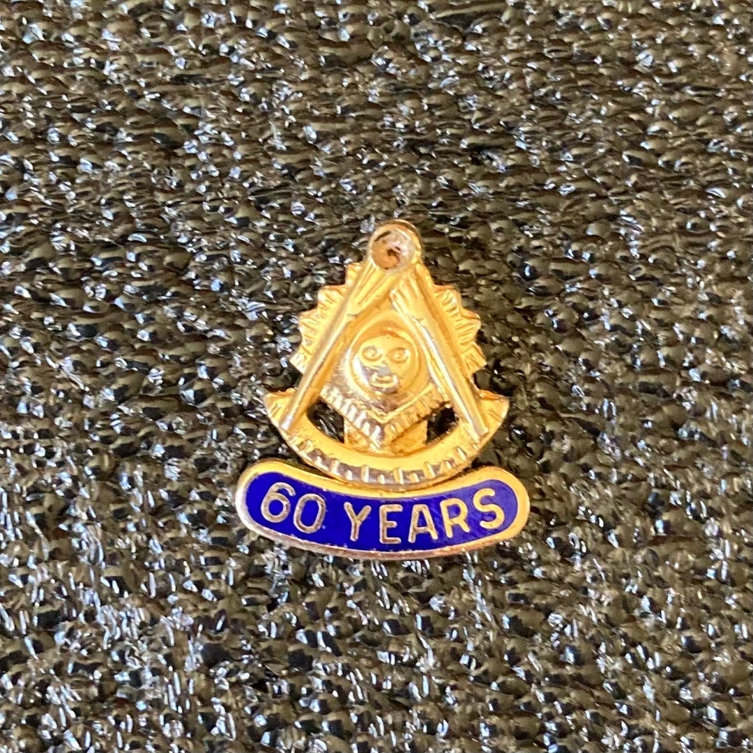Vintage Masonic 60 Years Tie Tack - Etsy