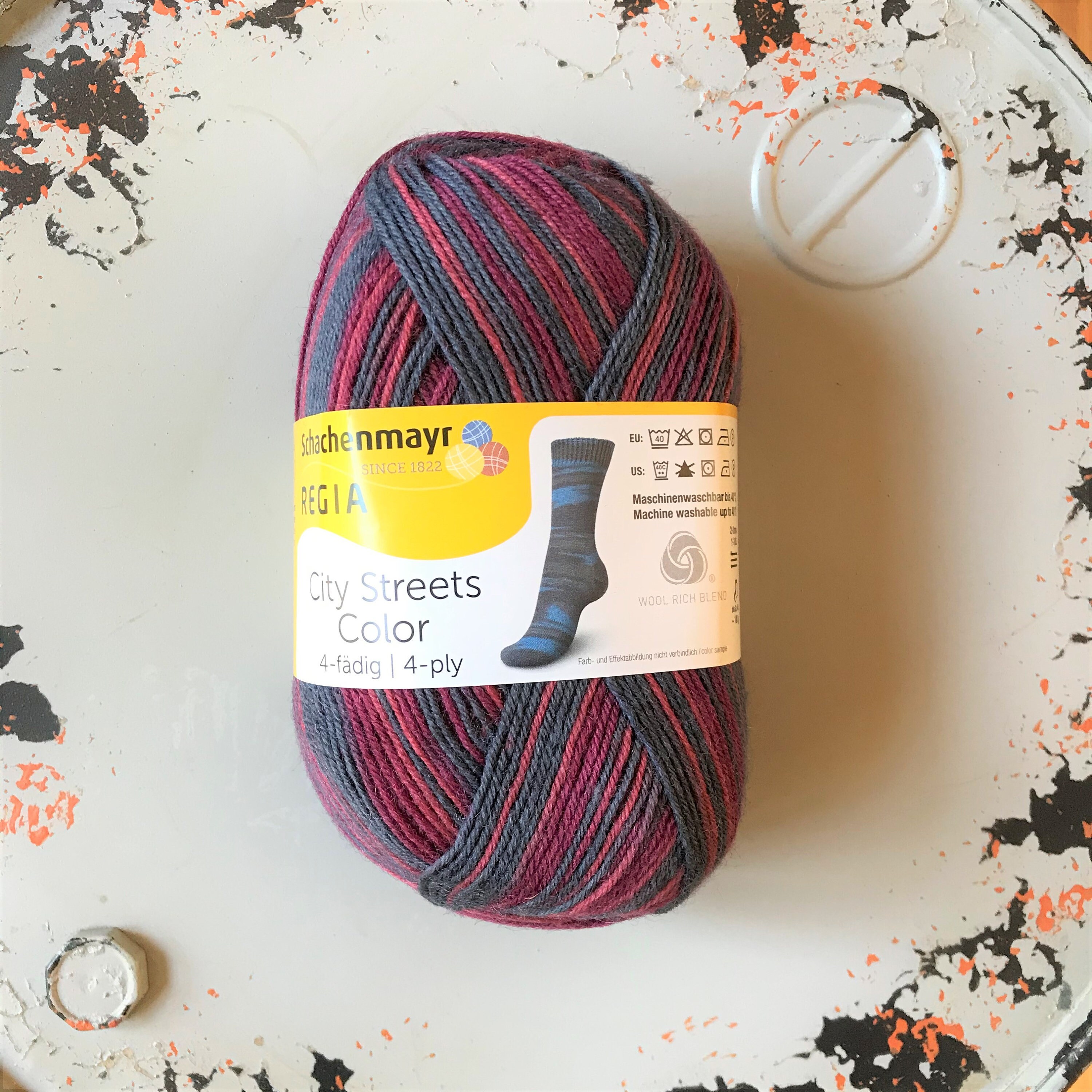 40% Off Regia 4-ply City Streets Yarn Sock Wool Self Patterning Times ...