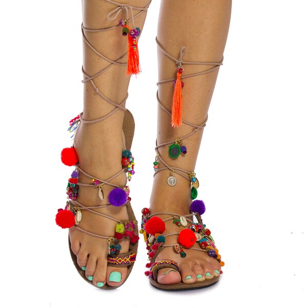 Gypsy Sandals - Etsy