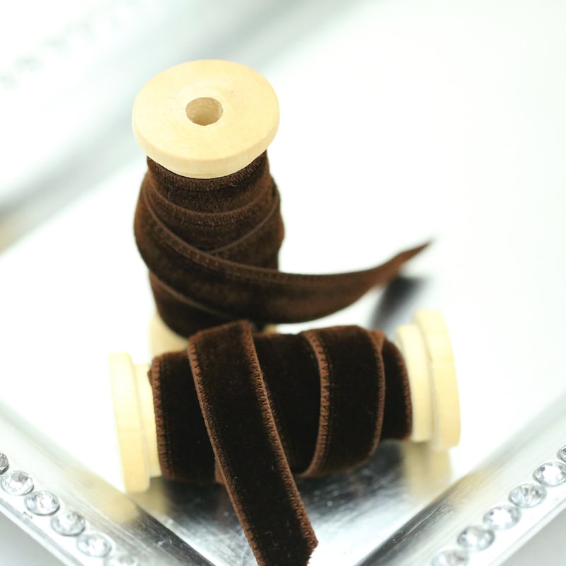 Ribbon Dark Brown - Etsy