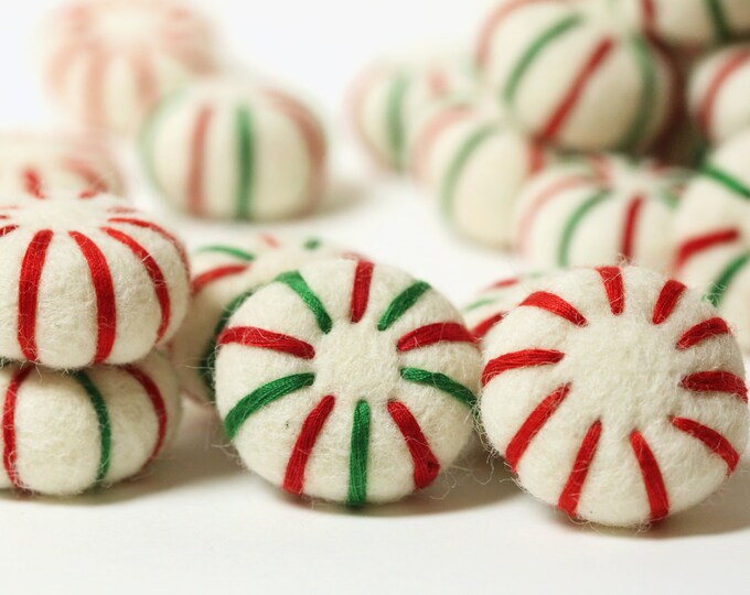 Peppermint Candy // Felt Peppermint Candies // Felt Peppermint | Etsy