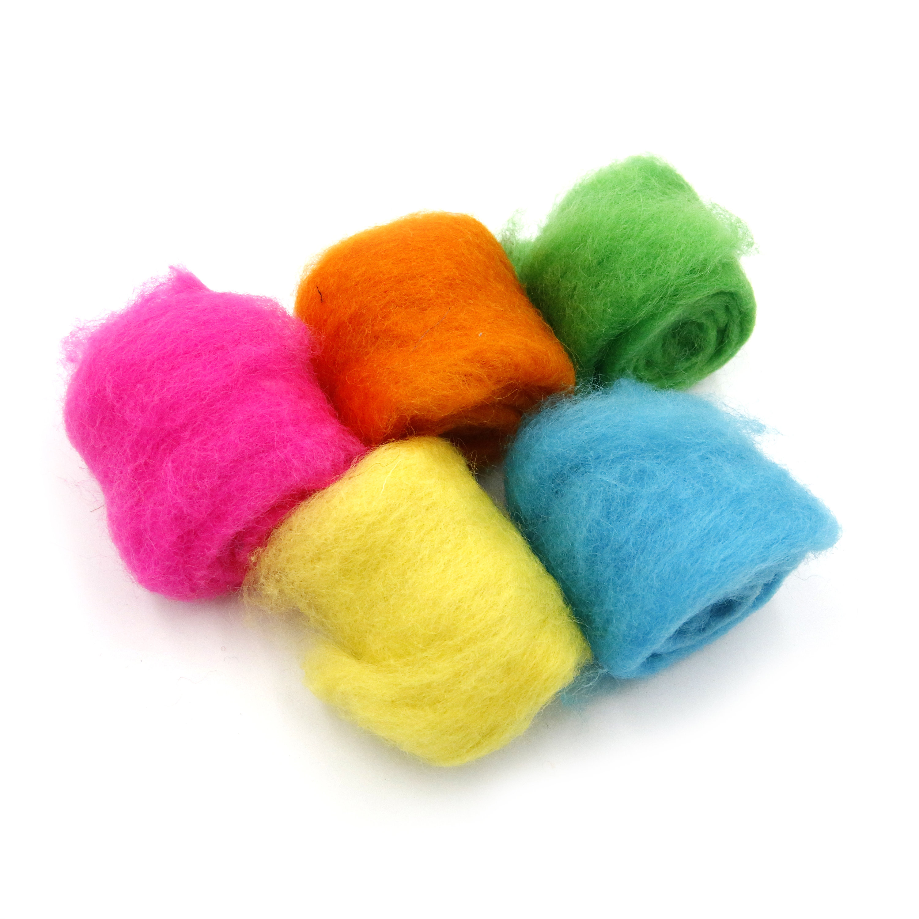 Needle Felt Wool Roving Variety Pack | Wool Carded Batts Wet Felt Wool ...