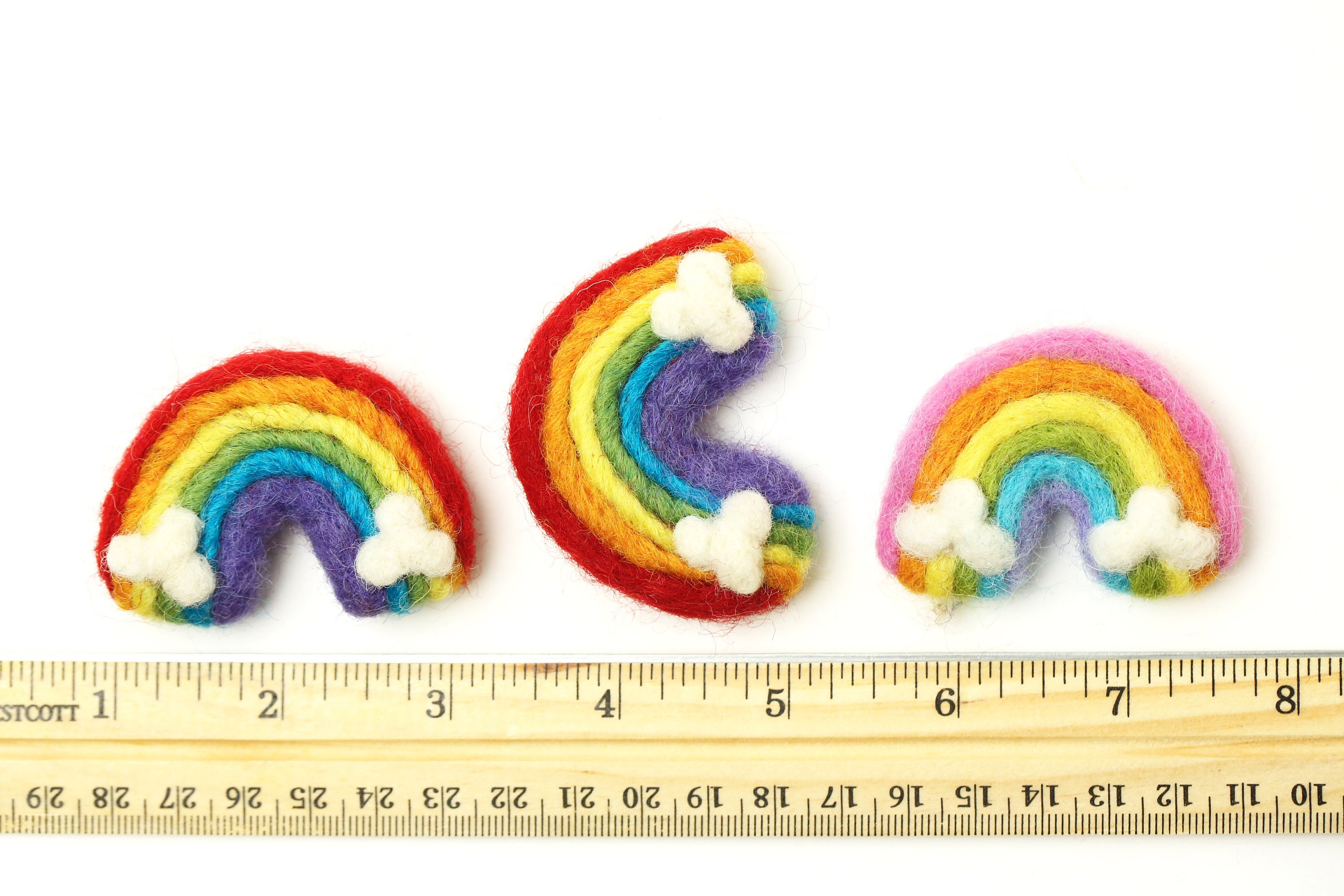 Felt Rainbows Mini Rainbows Mini Felt Rainbows Pastel | Etsy