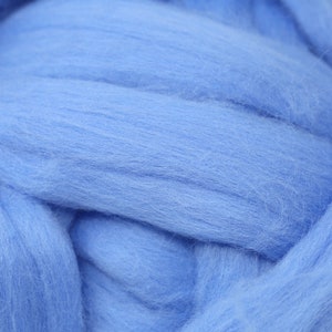 Merino Wool Roving 21 Micron - Blue Wool Roving | Wet Felting Wool ...