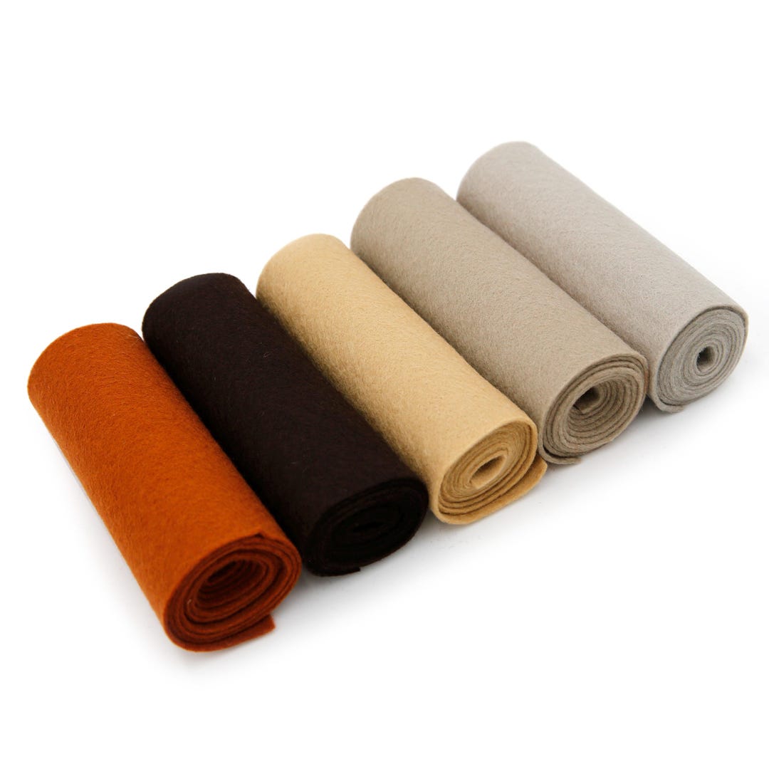 Brown Wool Felt | Brown Felt Rolls Collection | 100% Percent Wool Felt ...