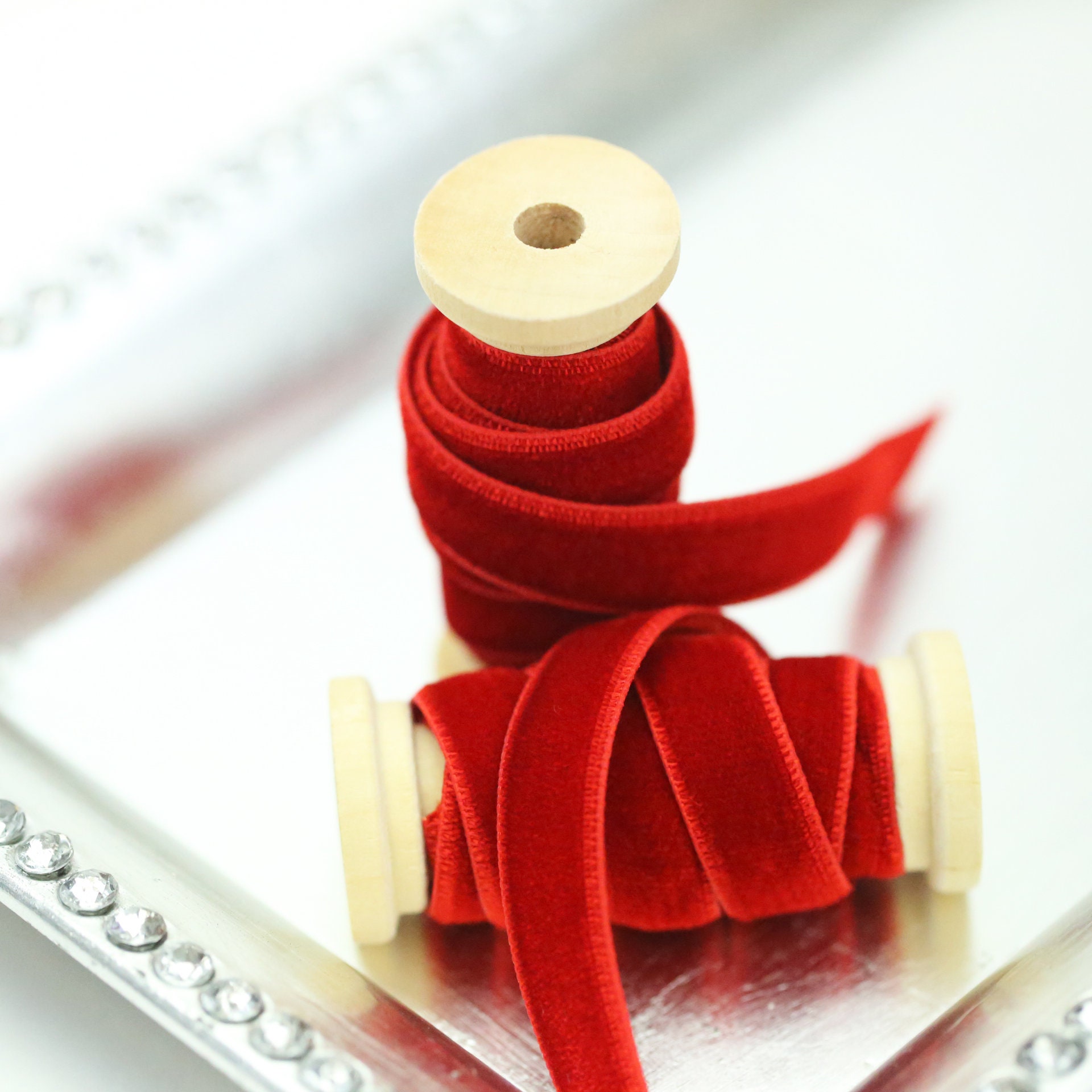 Velvet Ribbon // Double Sided Velvet Ribbon // Double Faced | Etsy