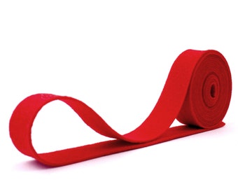 Wool Felt Ribbon in Color WINE 3/4 X 2 Yards merino | Etsy