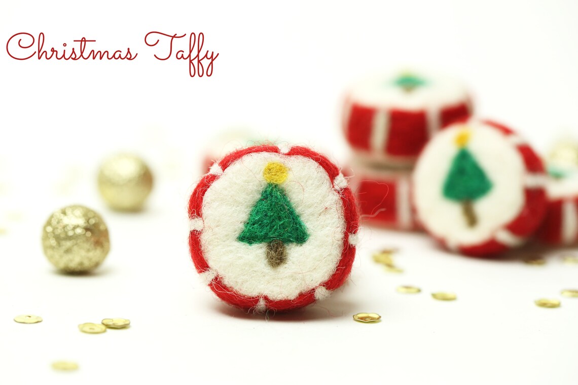 Felt Candy | Felt Christmas Taffy | Felt Christmas Tree Candy | Felt ...