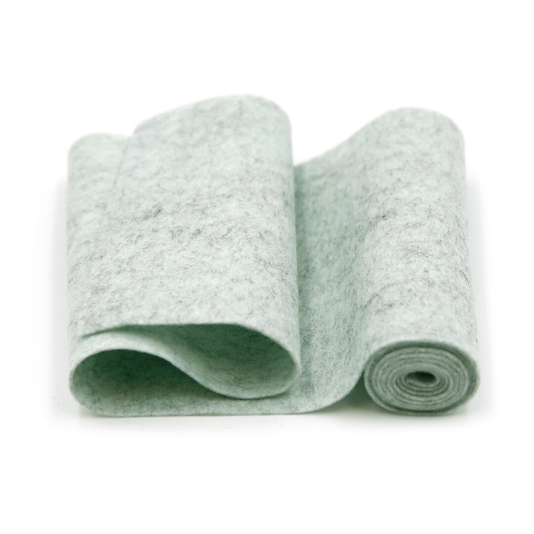 MINT N CHIP 100 Percent Wool Felt Roll - Heather Wool Felt - 5" X 36 ...