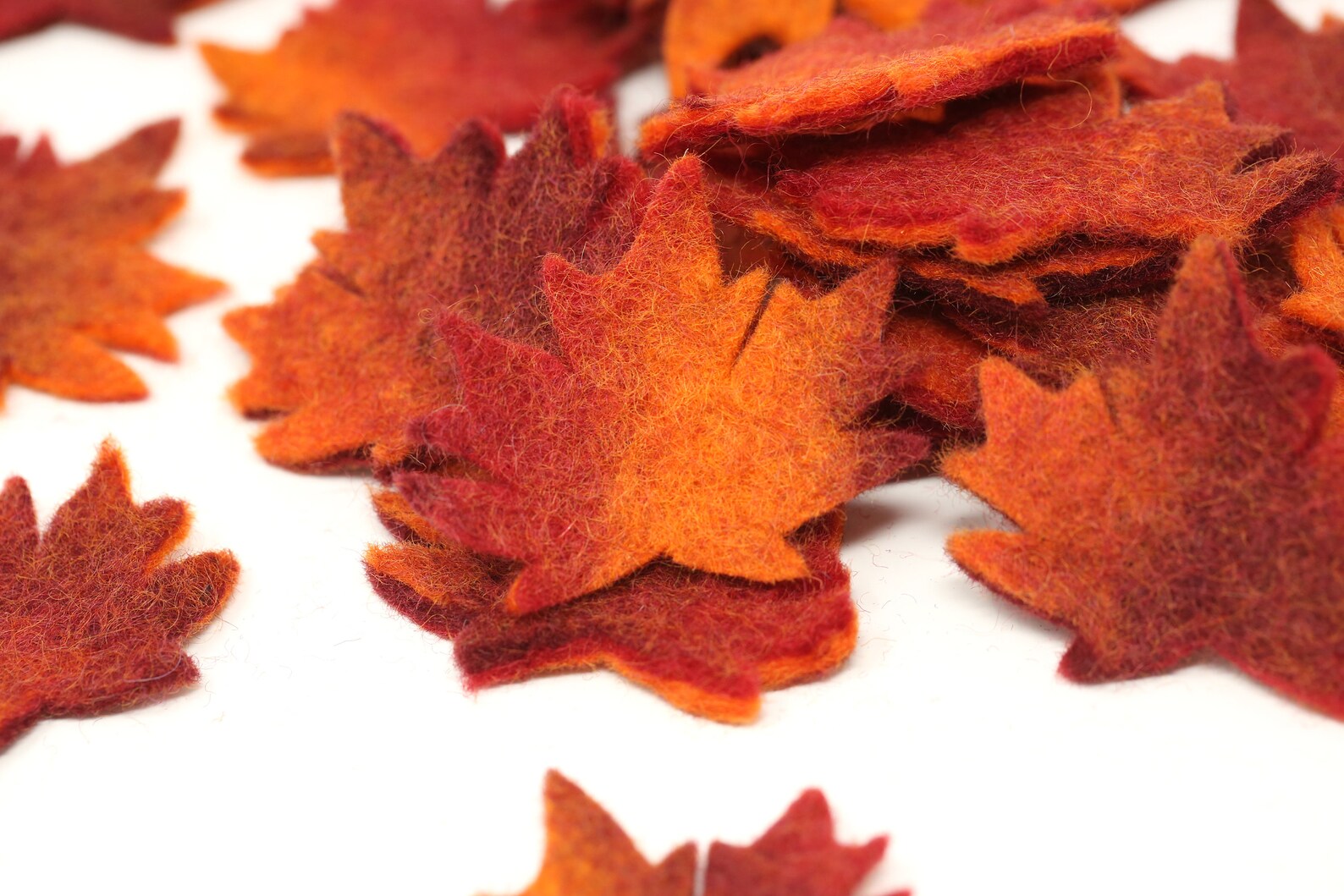 Fall Felt Leaves Fall Leaves Pack of 15 Fall Leaves - Etsy