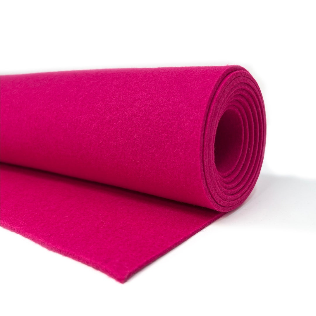 3mm Wool Felt FUCHSIA // Thick Wool Felt // Designer Wool Felt ...