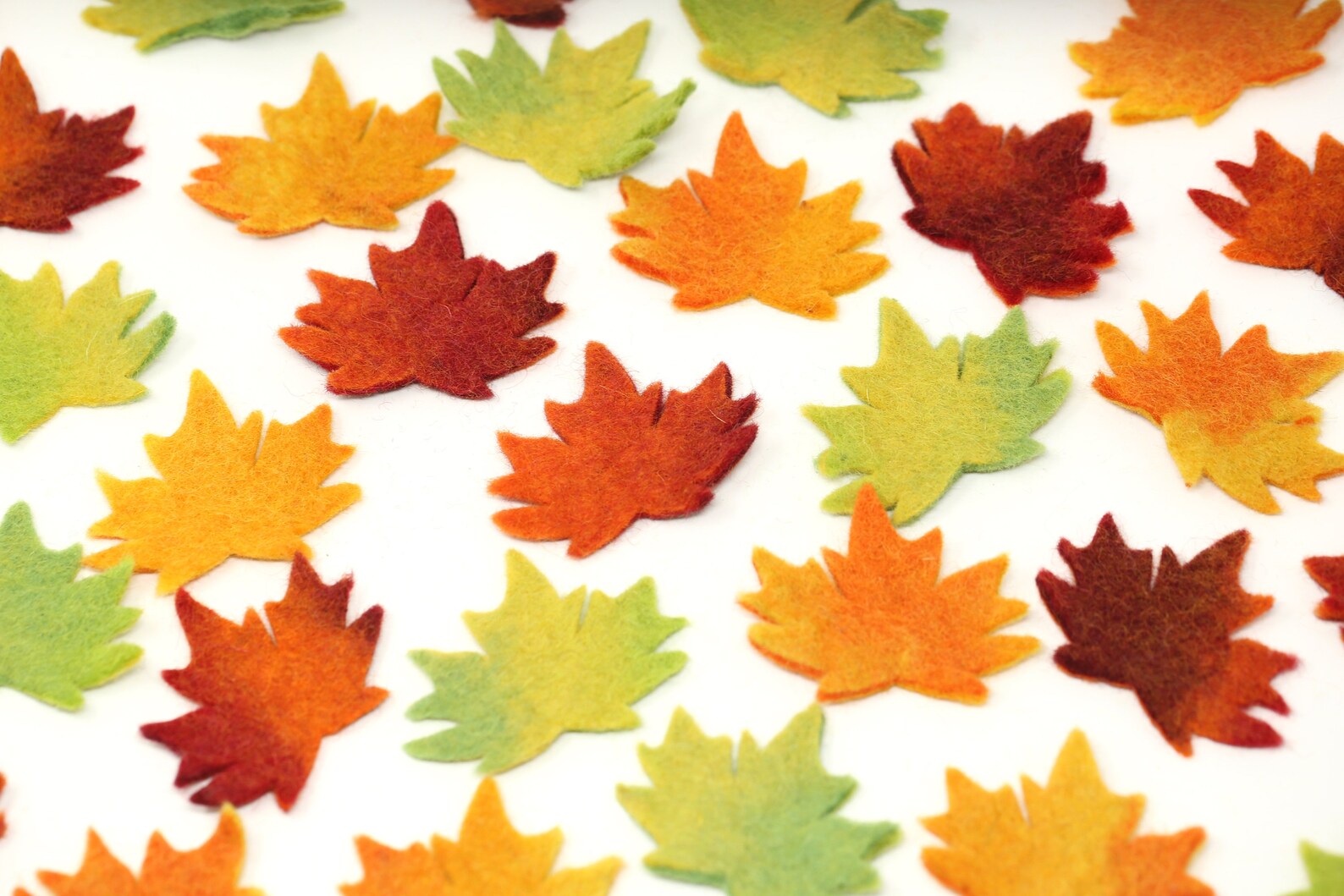 Fall Felt Leaves Fall Leaves Pack of 15 Fall Leaves - Etsy