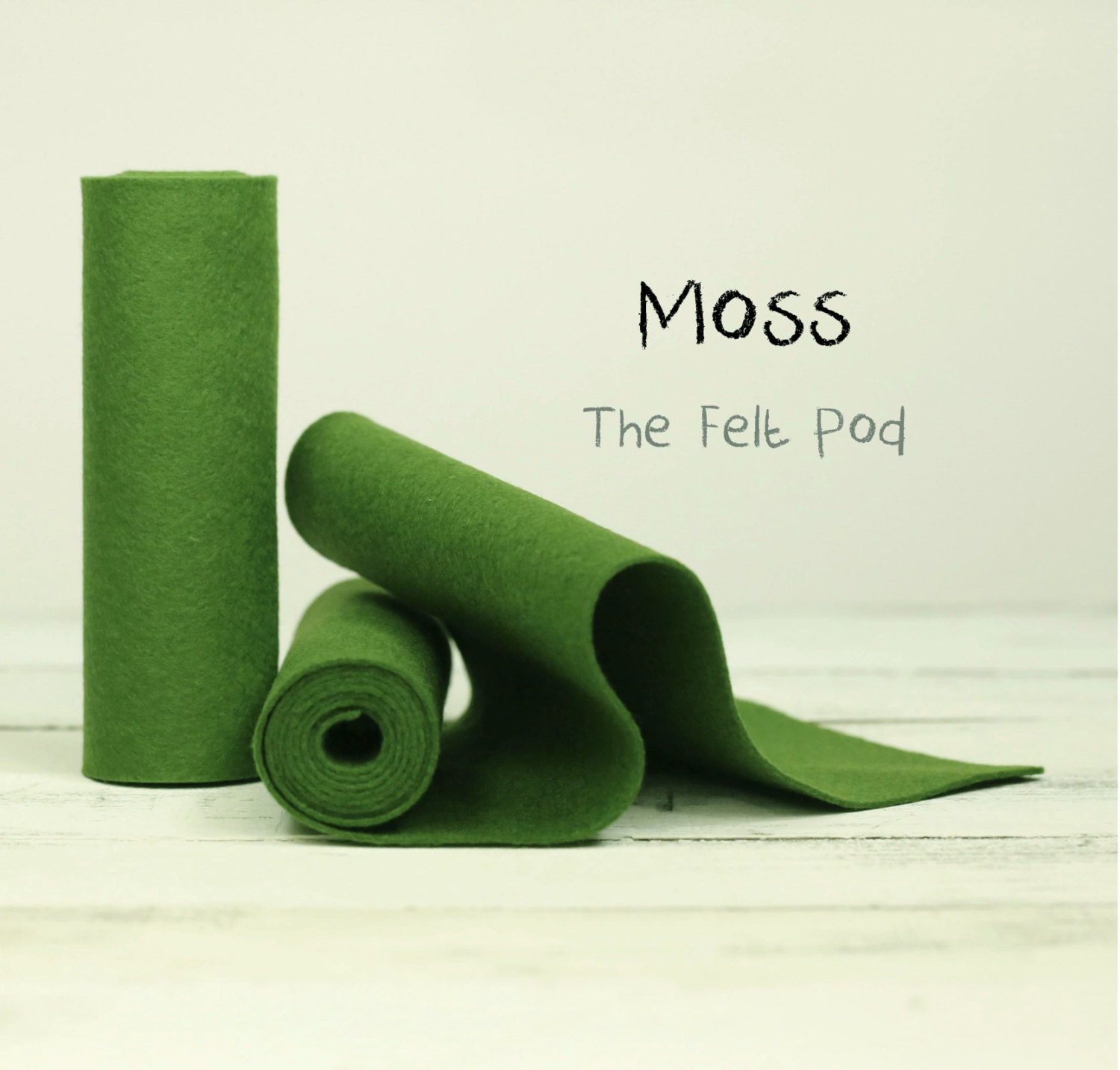 100 Percent Wool Felt Roll Wool Felt Color MOSS 5 X - Etsy