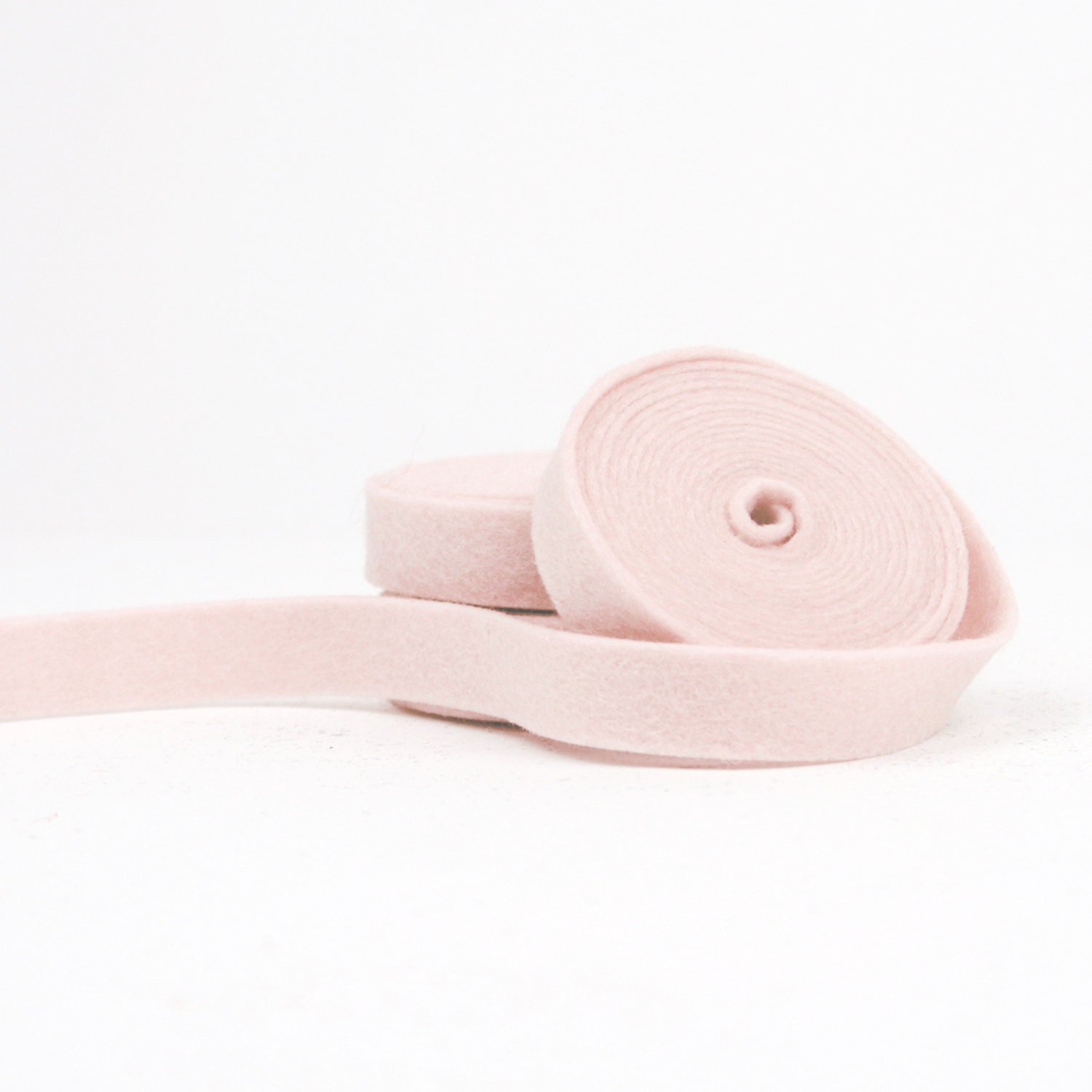 Wool Felt - 100 Percent Wool Felt Ribbon in Color LIGHT PINK - 1/2 Inch ...