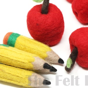 Felt Apples | Whole Apples | Whole Felt Apples | Felt Shapes - 2 Sizes ...