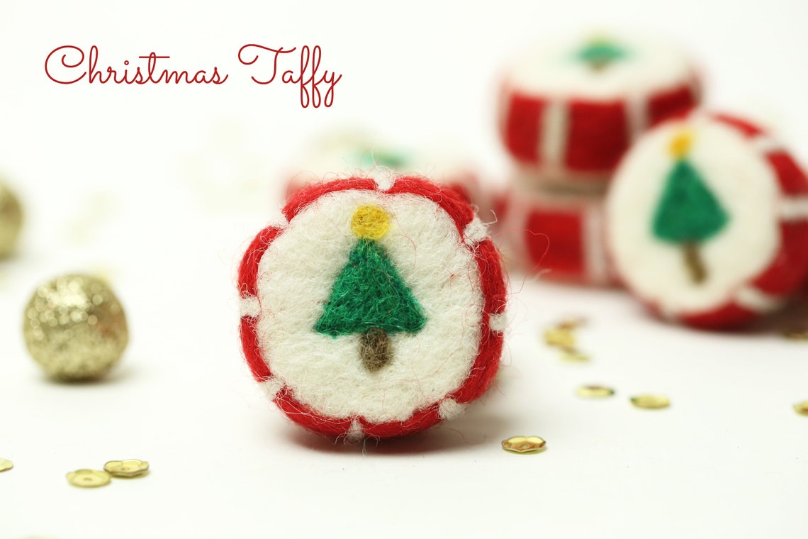 Felt Candy Felt Christmas Taffy Felt Christmas Tree Candy - Etsy