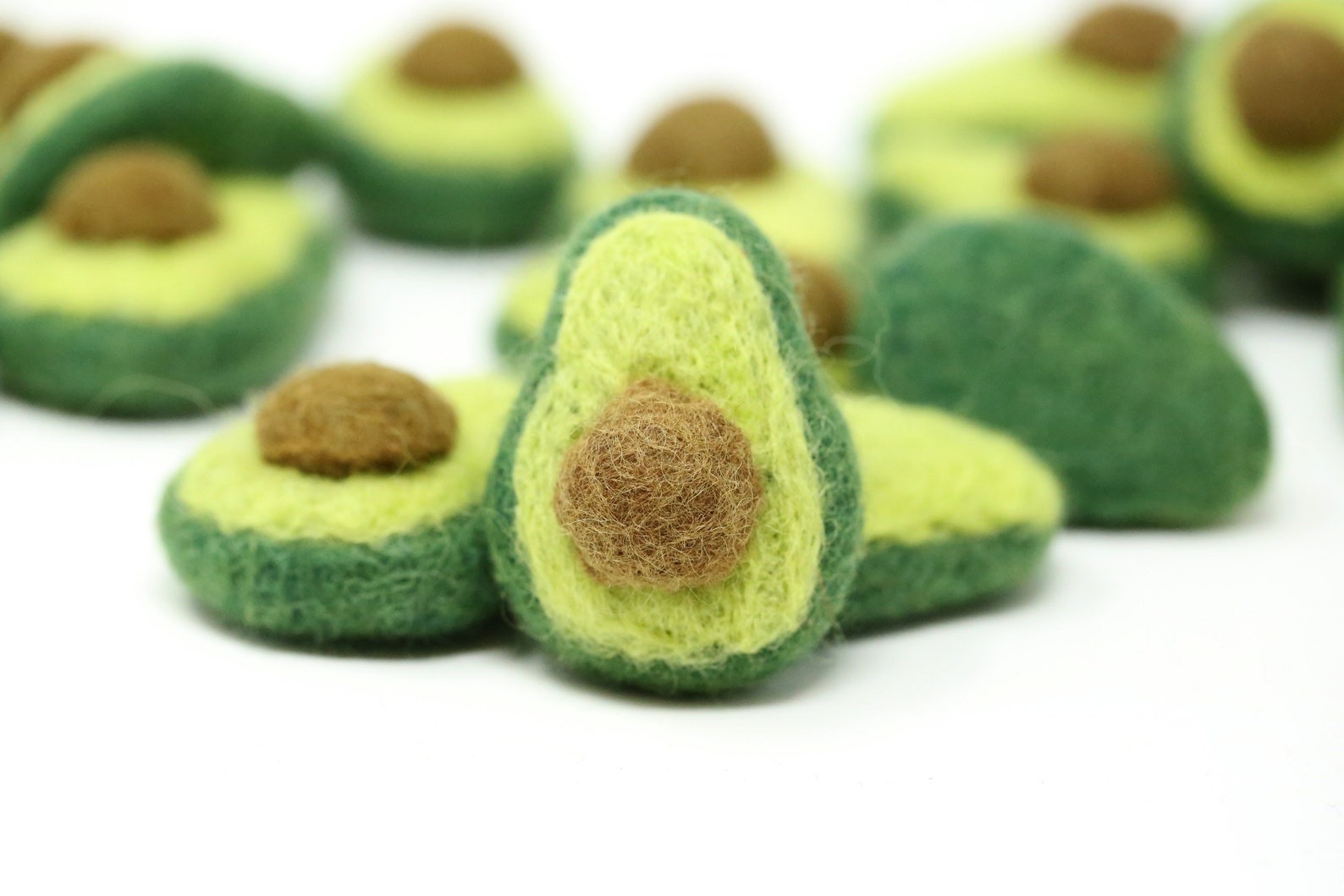 Felt Avocado Felted Avocados Felt Shapes | Etsy