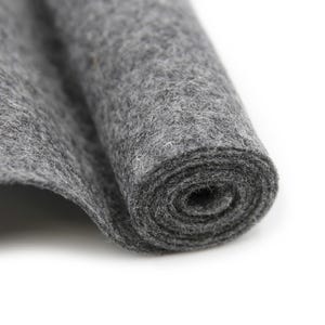 100% Wool Felt Roll in Color HEATHER CHARCOAL - 5" X 36" Wool Felt Roll ...