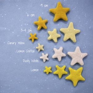 Medium and Large Felt Stars - 6 Cm and 9 Cm Felt Felt Stars | Christmas ...