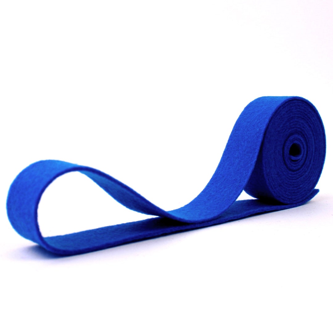 100 Percent Wool Felt Ribbon in Color ROYAL BLUE - 3/4" X 2 Yards ...
