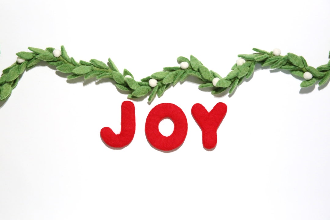 Felted Letters - JOY Garland | Felt Letters for Garland Making - Etsy