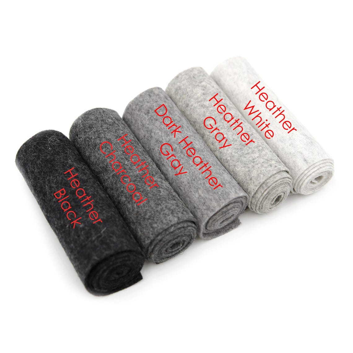 Heather White 3mm Wool Felt // Thick Wool Felt // Designer Wool Felt ...