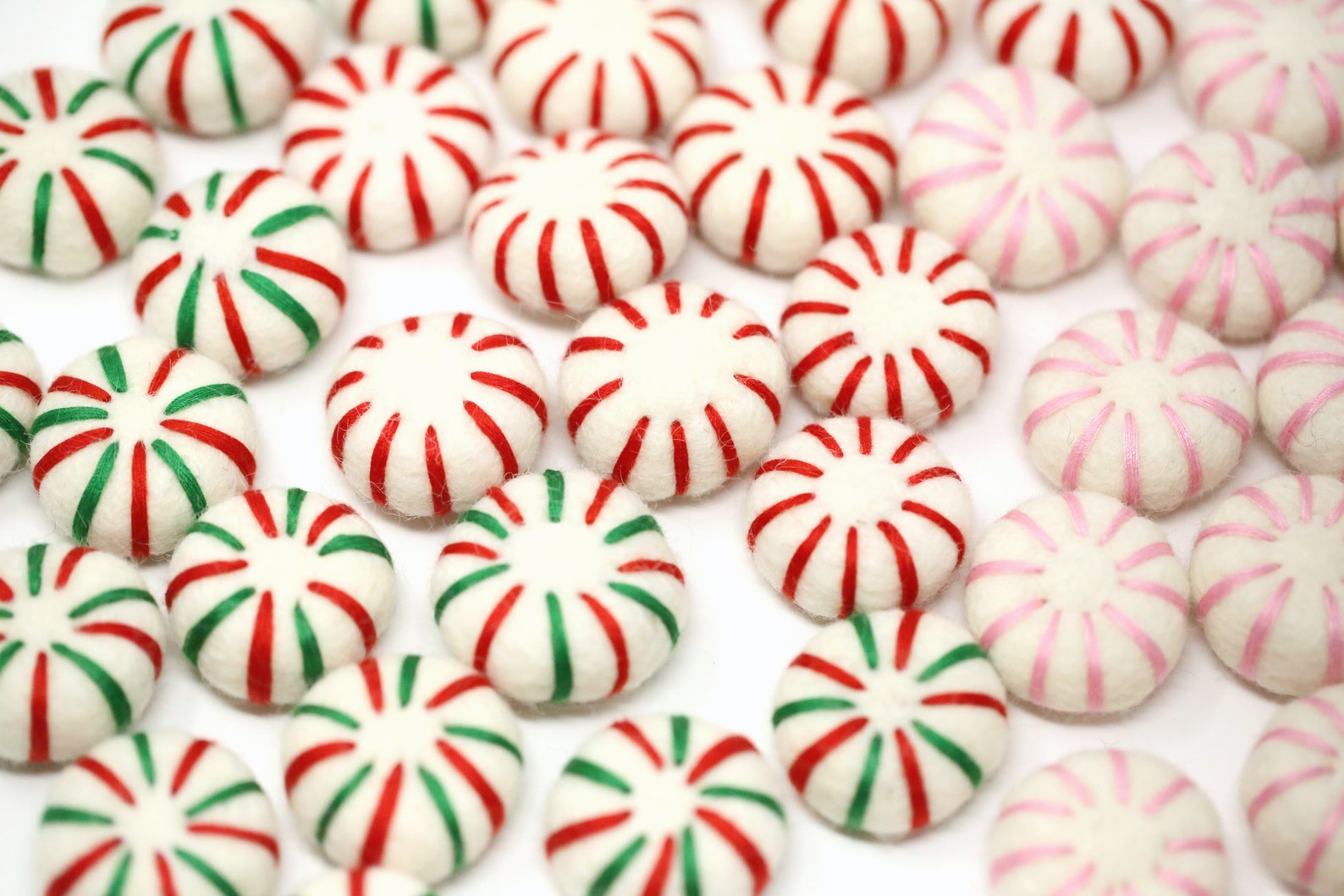 Peppermint Candy // Felt Peppermint Candies // Felt Peppermint - Etsy