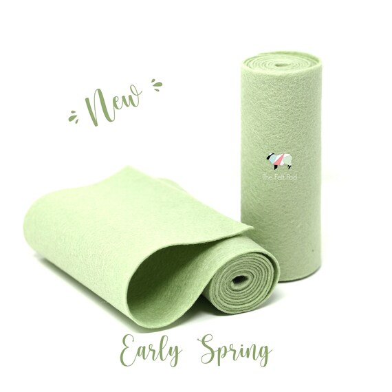 Wool Felt Roll 100% Wool Felt in Color EARLY SPRING | Etsy