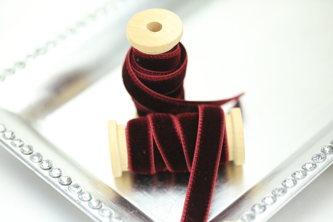 Velvet Ribbon // Double Sided Velvet Ribbon // Double Faced Velvet ...