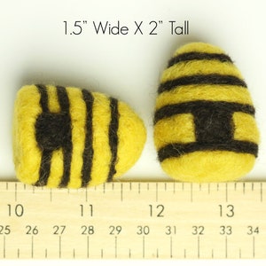 Felt Bees | Wool Felt Bee Hives | Felt Bumble Bees - Etsy