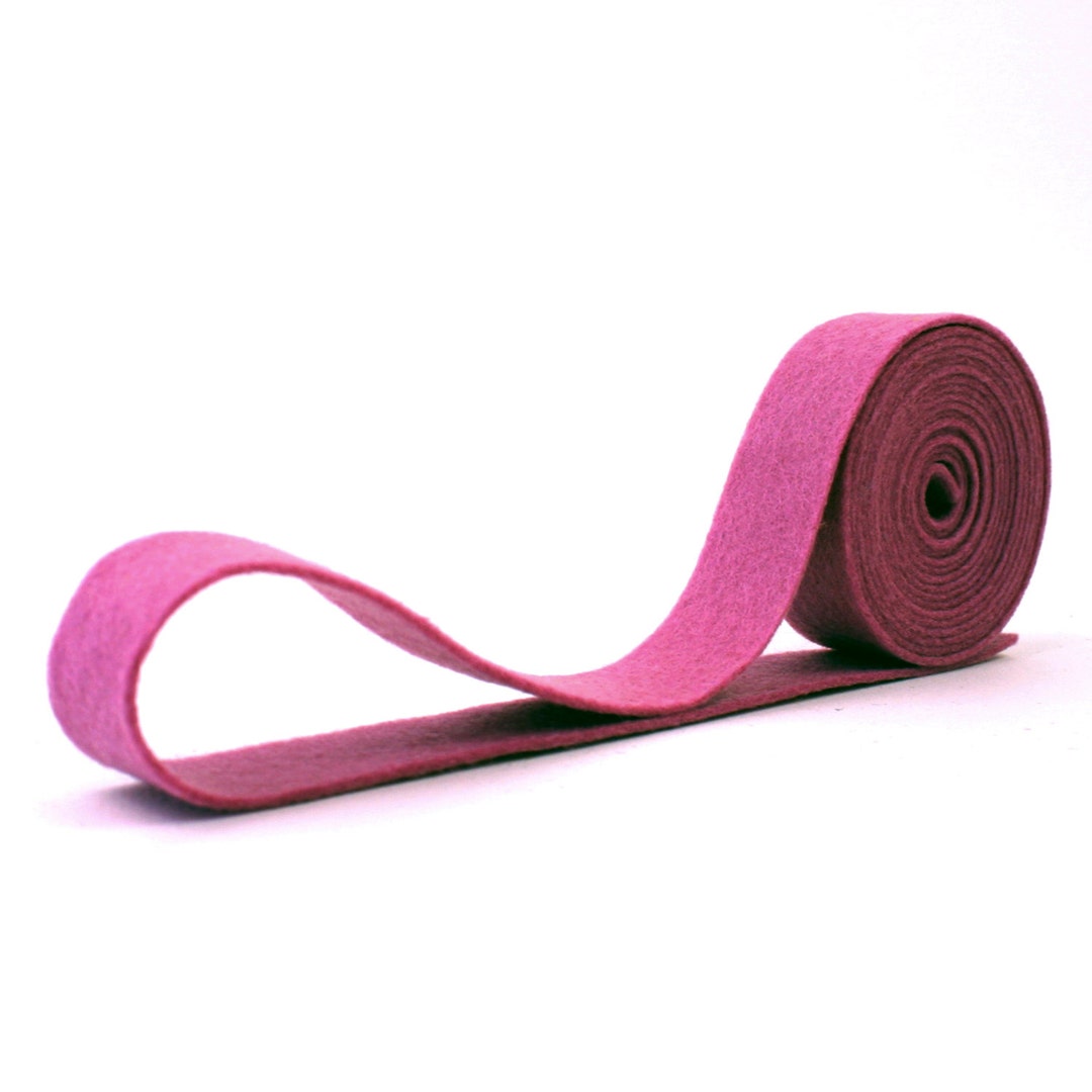 Wool Felt - 100 Percent Wool Felt Ribbon in Color MULBERRY - 3/4 Inch X ...