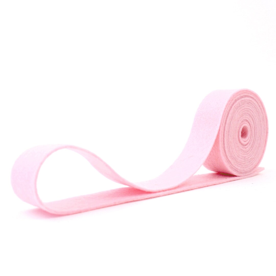 100 Percent Wool Felt Ribbon in Color CARNATION PINK - 3/4" X 2 Yards ...