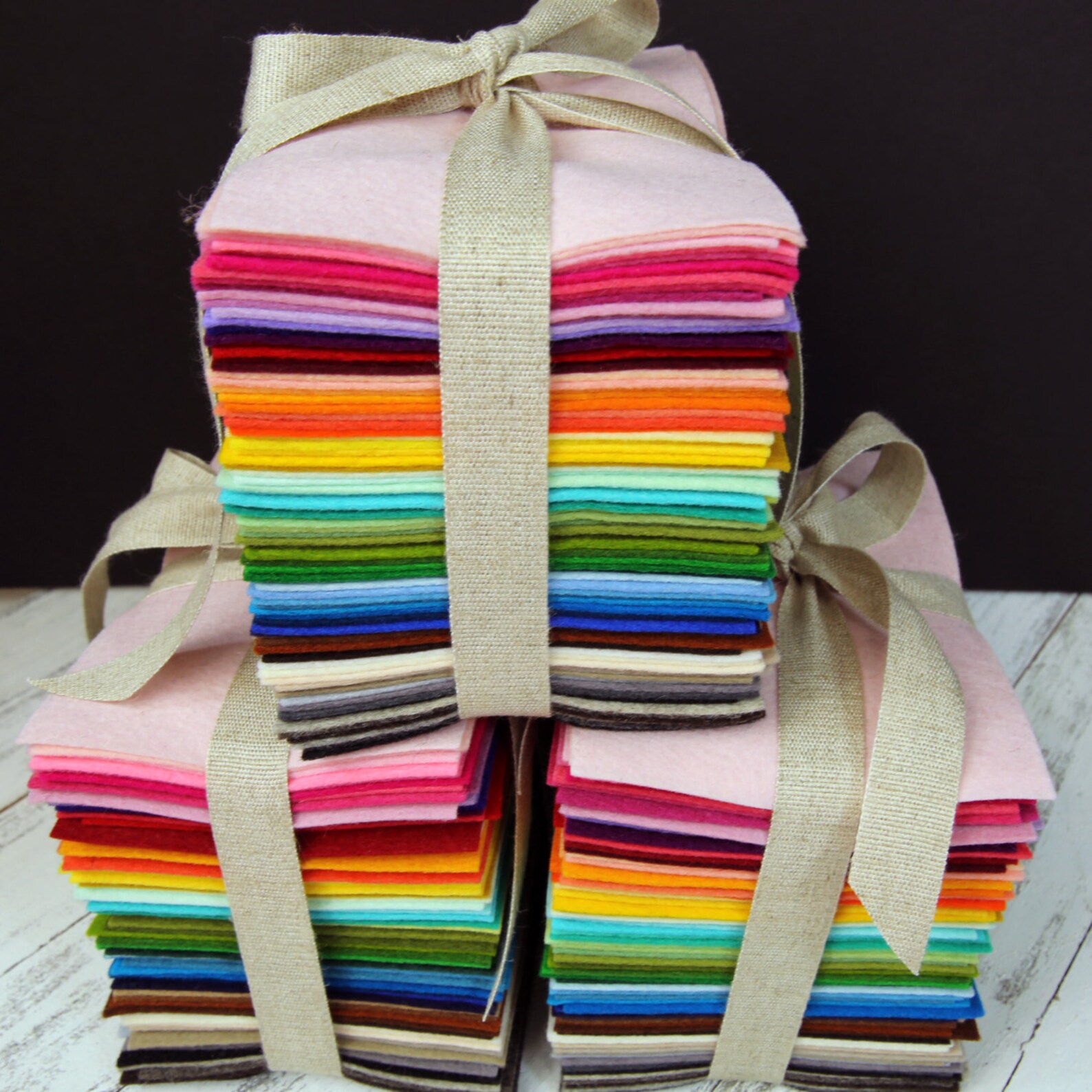 Wool Felt Variety Pack - 100% Wool Felt Bundle- Merino Wool Felt- 101 ...