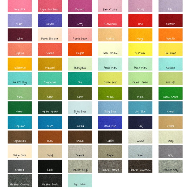 Wool Felt Sheets - Etsy
