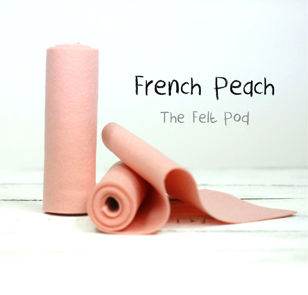100 Percent Wool Felt Roll Wool Felt Color FRENCH PEACH 5 X 36 Wool ...