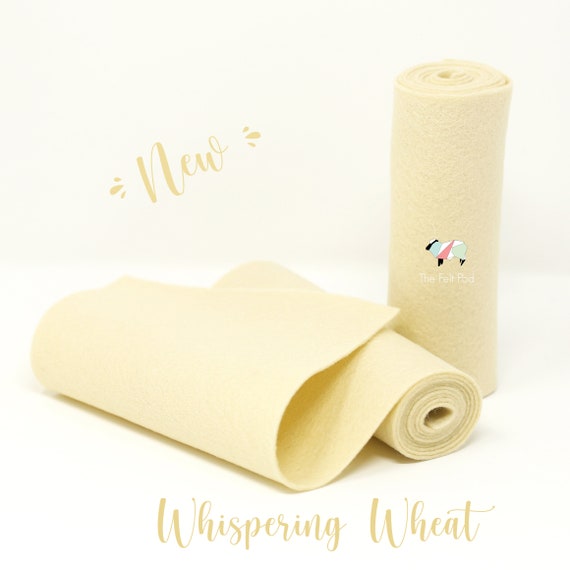Wool Felt Roll 100% Wool Felt in Color WHISPERING WHEAT | Etsy