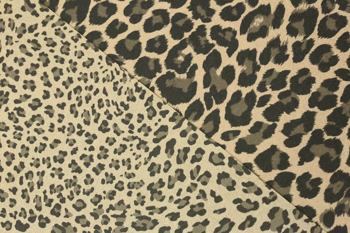 Metallic Felt Brushed GOLD MINI LEOPARD Felt Wool Felt | Etsy